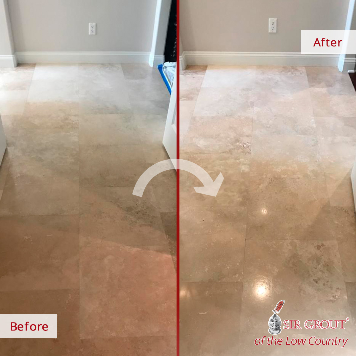 A Dull Natural Stone Floor Now Has a Revamped New Look Thanks to Our ...