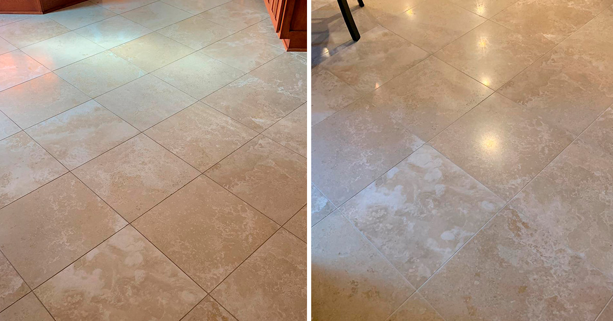 Stone Honing: The Solution to Give This Lifeless Travertine Floor in ...